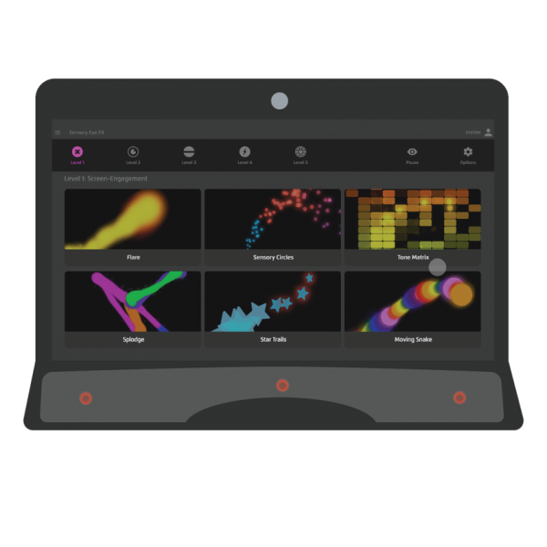 Eye FX 2 - Logiciel d'apprentissage de la commande oculaire